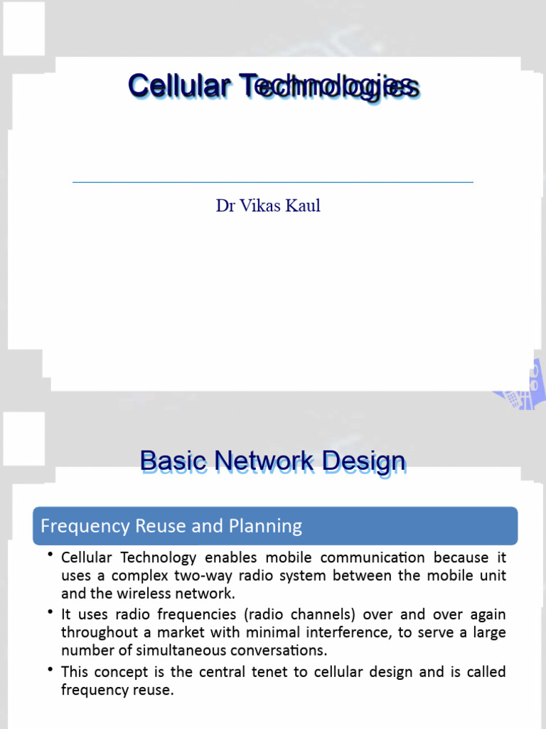 Cellular Technology | PDF | Cellular Network | Electronics