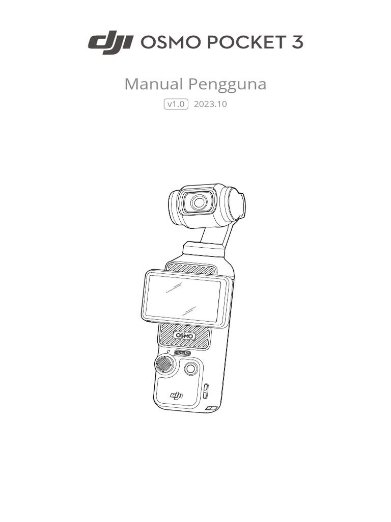 DJI Osmo Pocket 3 User Manual v1.0 Ms | PDF | Komputer | Teknologi & Rekayasa