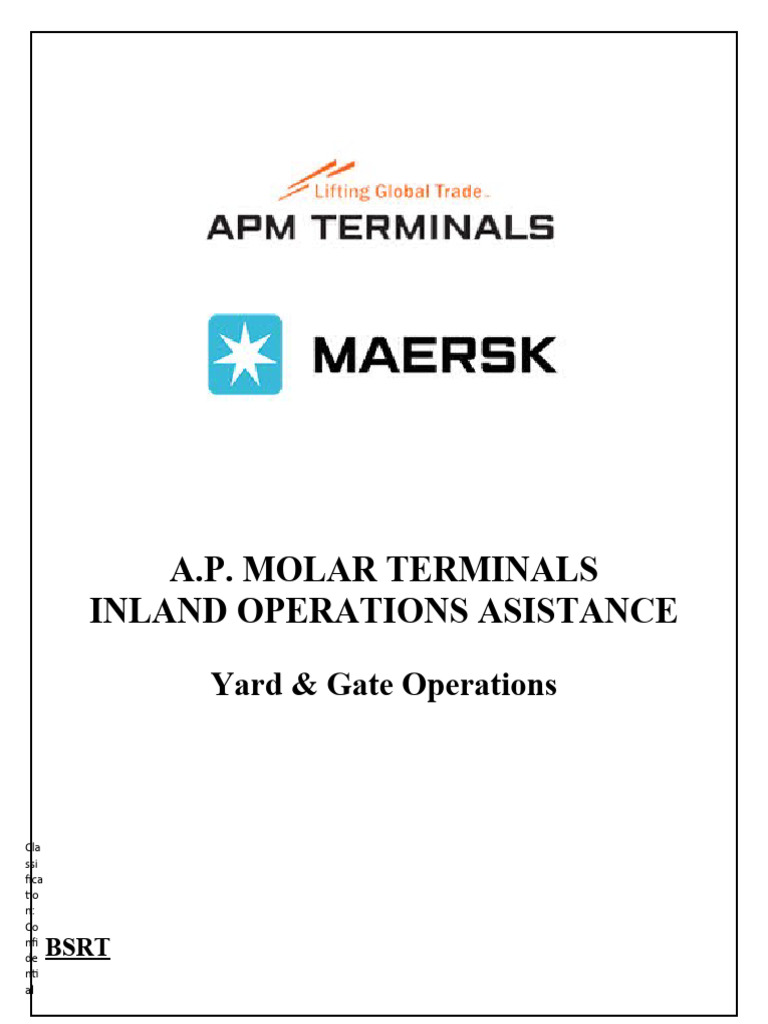 APMT CCFS Yard & Gate Operations | PDF
