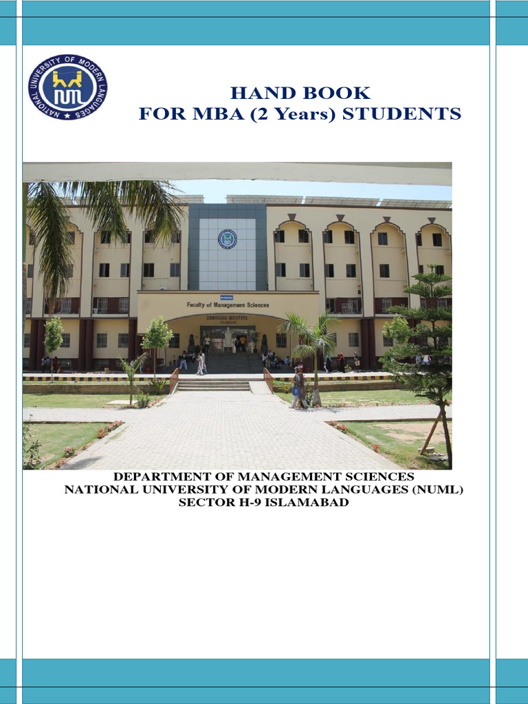 MBA (2 Years) Course Oulines Print | PDF