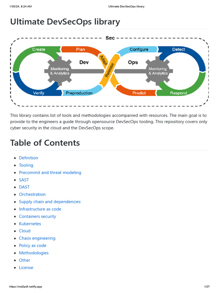 Ultimate DevSecOps Library 1706607714 | PDF | Vulnerability (Computing) | Computer Engineering