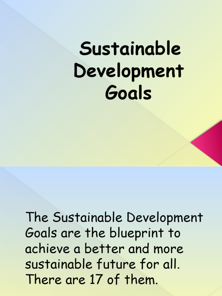 Sustainable Development Goals | PDF | Infrastructure | Poverty