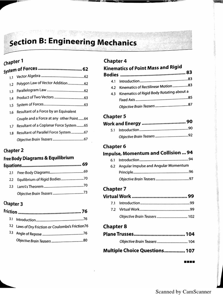 1) Engineering Mechanics | PDF