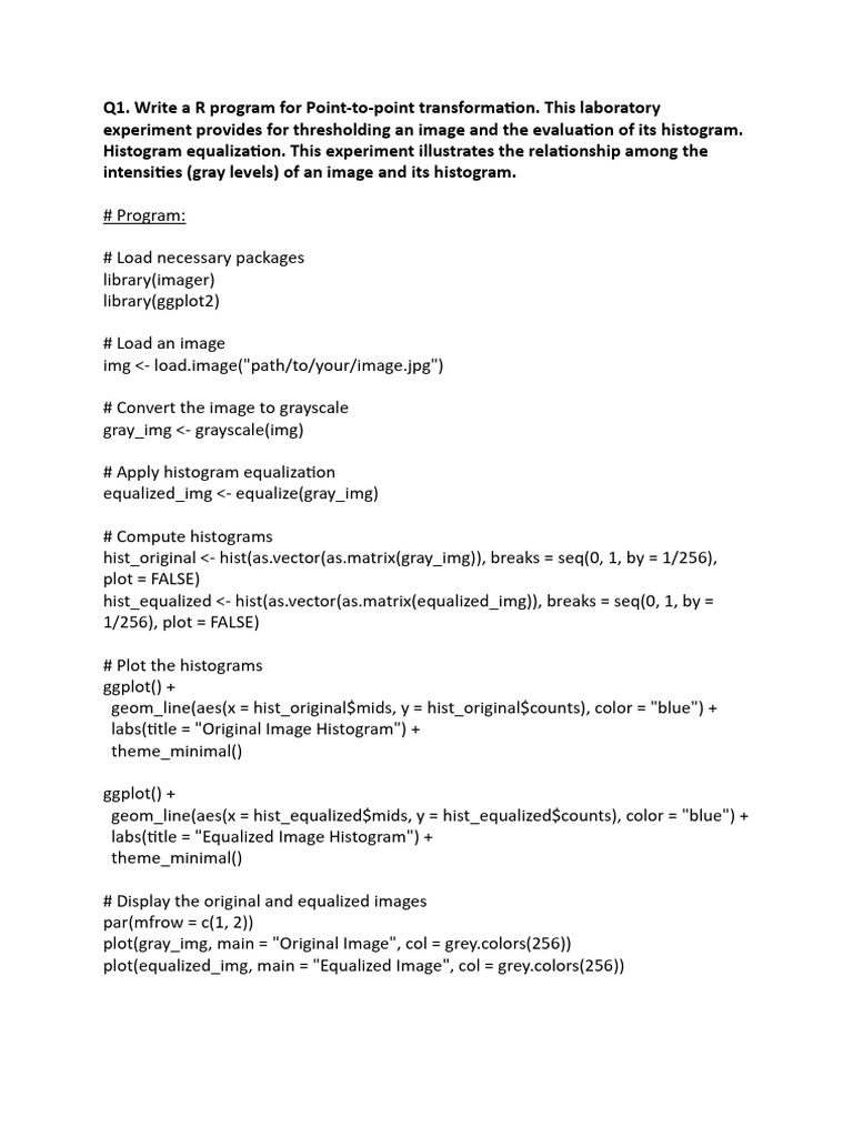 R Programming File | PDF | Computer Engineering | Algorithms