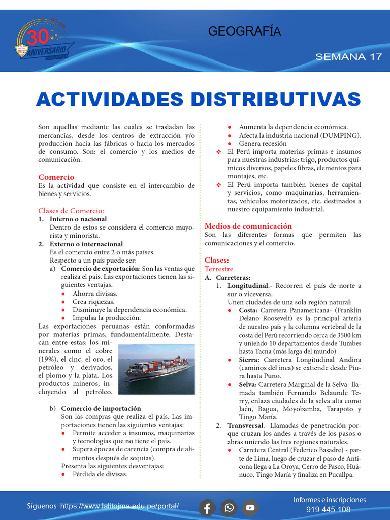 Actividades Distributivas | PDF | Perú | Comercio