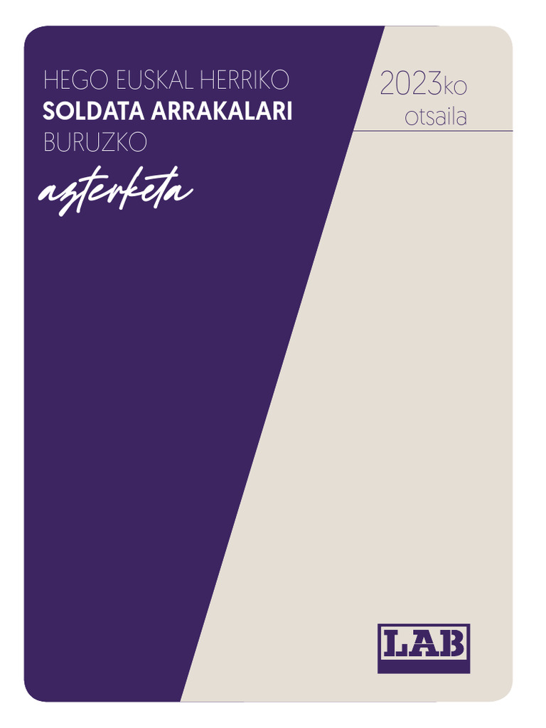 Soldata Arrakalaren Azterketa | PDF