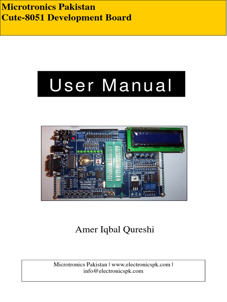8051 Manual Pdf Microcontroller Infrared 
