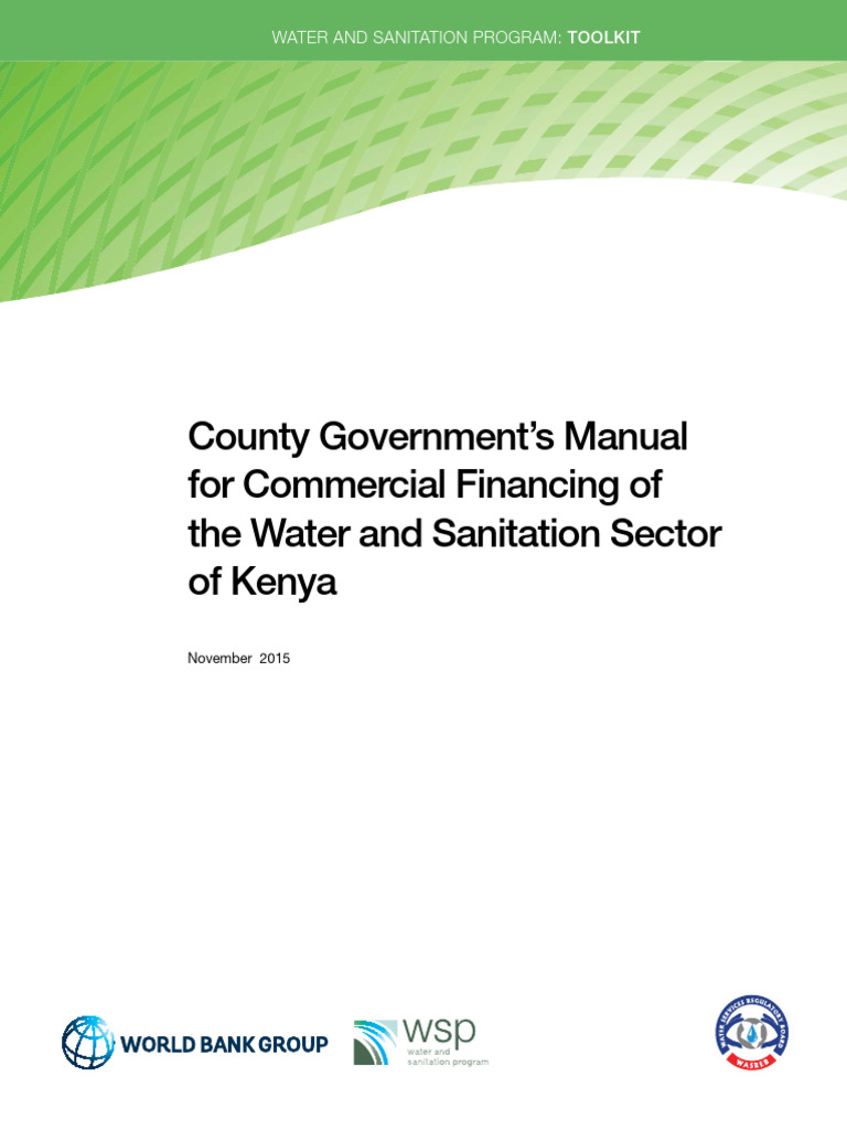 WSP Manual Commercial Financing Water Sanitation Sector Kenya | PDF ...