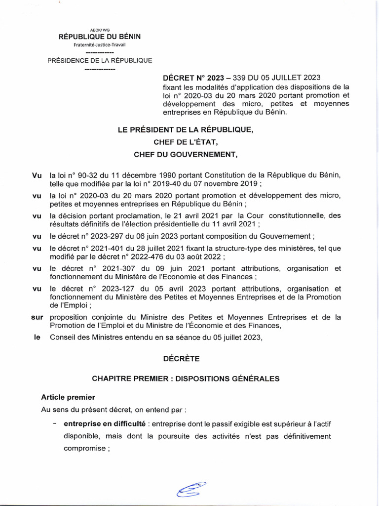 Decret 2023 339 | PDF