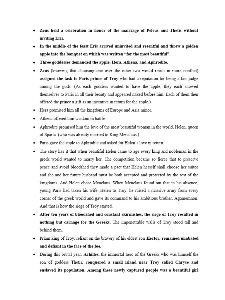 Iliad Homer Pdf Hector Paris Mythology