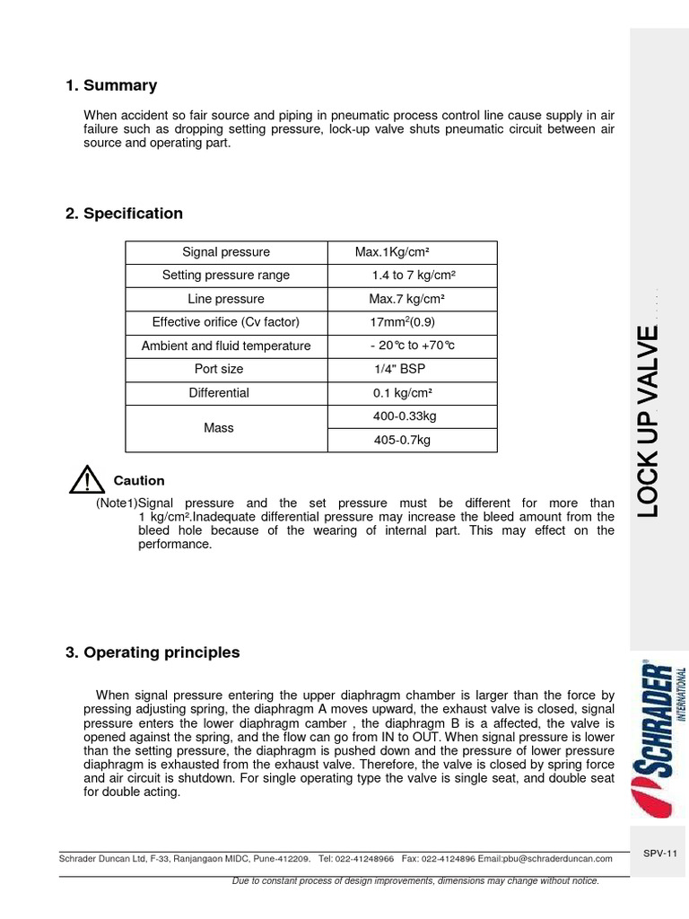Lock Up Valve | PDF | Valve | Leak