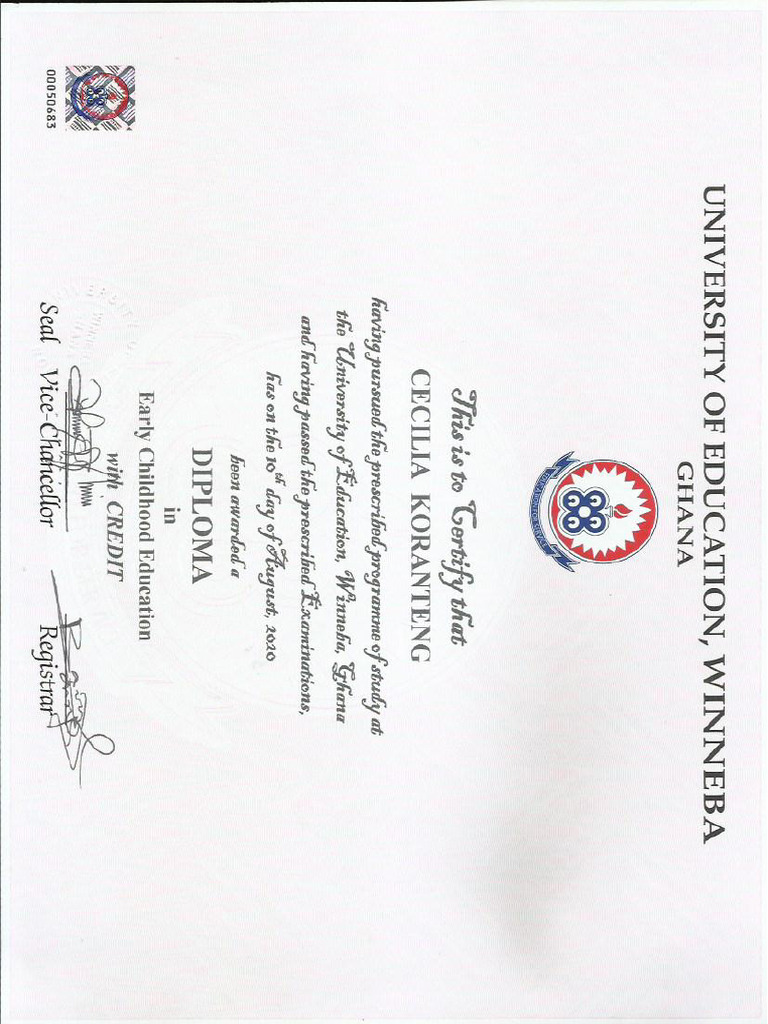 Ceci Certicate | PDF