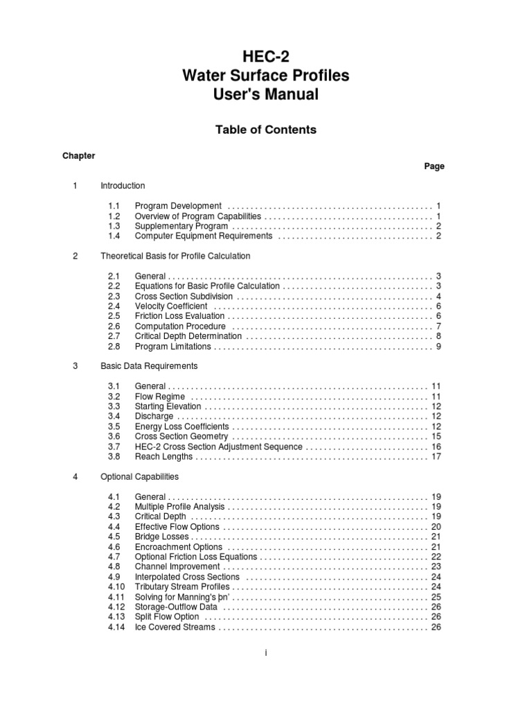 Hec 2 Manual | PDF | Levee | Computer Program