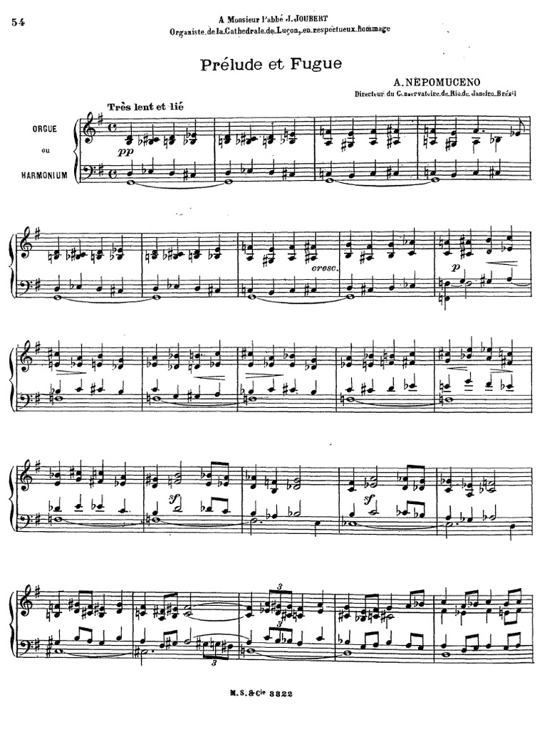 Preludio e Fuga - Alberto Nepomuceno | PDF