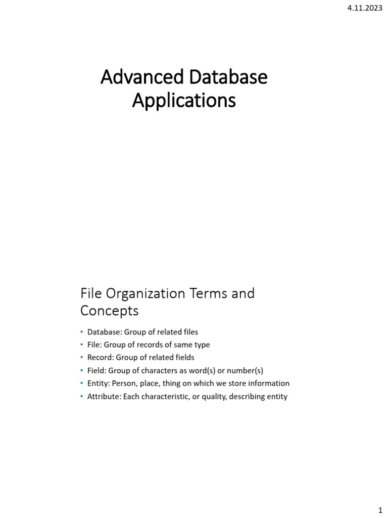 Adv Database Environment | PDF | Relational Database | Databases