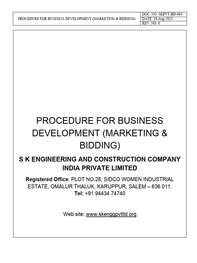 BD Procedure | PDF | Business