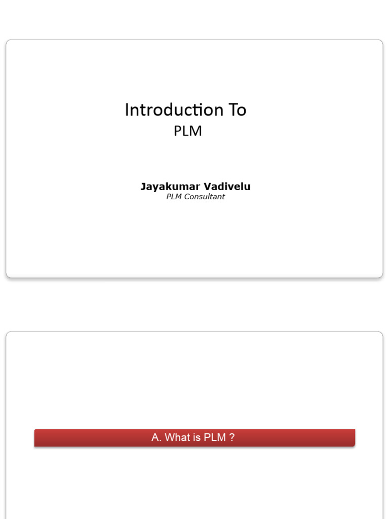 PLM Introduction | PDF | Computers