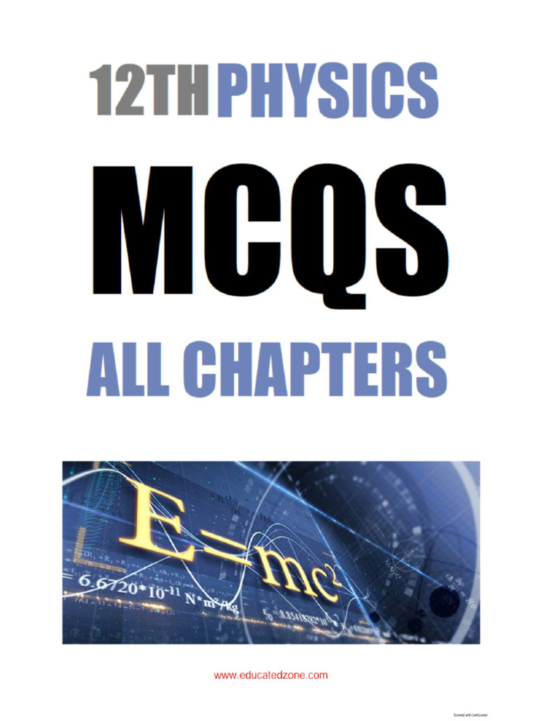 12th Physics Full Book MCQs | PDF