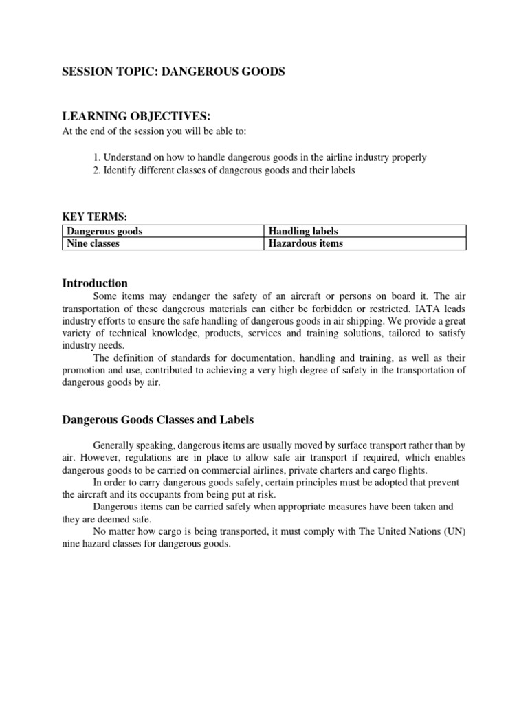 Hidden Dangerous Goods in Camping Gear | PDF | Dangerous Goods | Chemistry