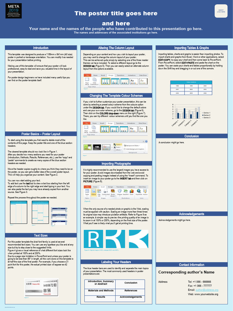 META19 Poster Template | PDF | Page Layout | Typefaces