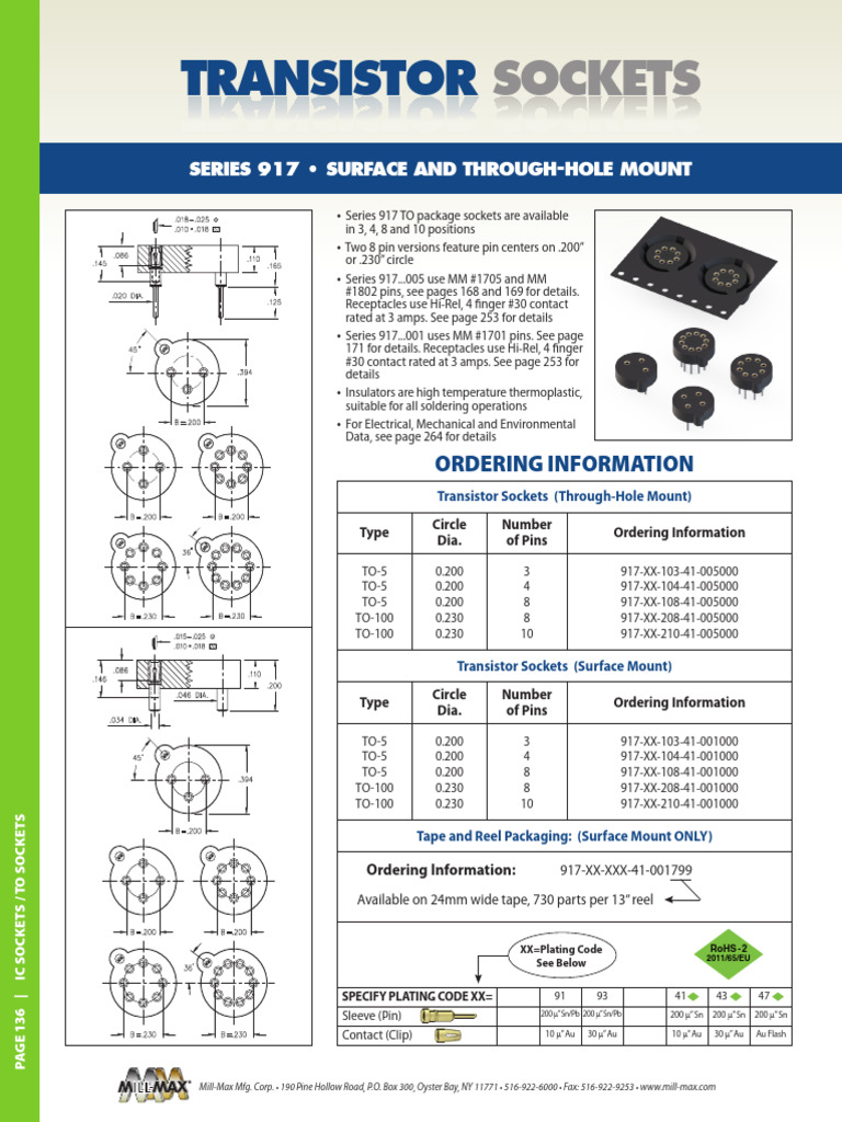 Transistor: Sockets | Download Free PDF | Ac Power Plugs And Sockets | Electrical Connector