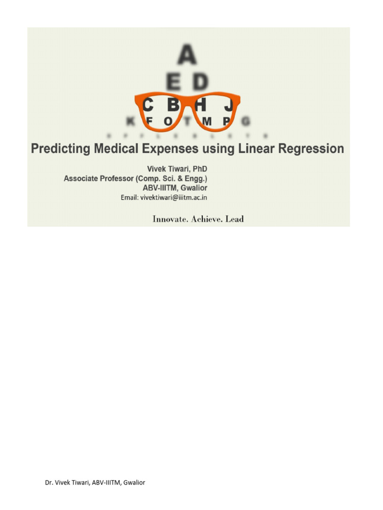4-R Code and PPT - Predicting Medical Expenses Using Linear Regression ...