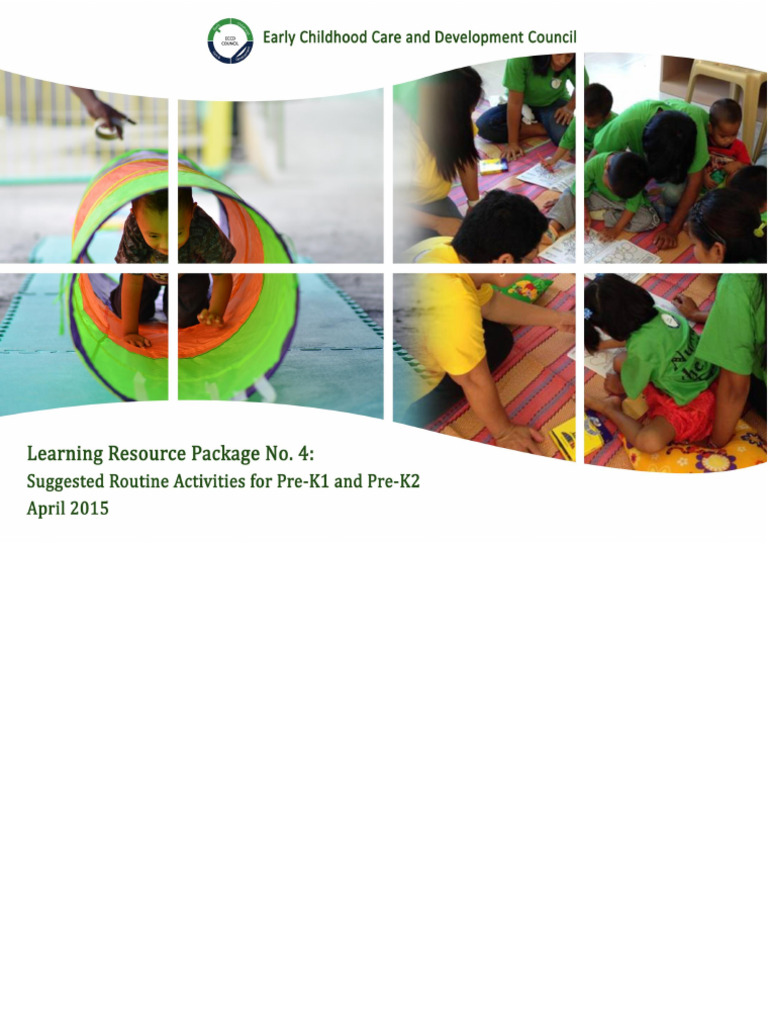Pre-K1 and Pre-K2 Routine Activities | PDF | Classroom | Teachers