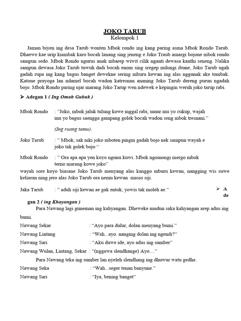 Joko Tarub | PDF