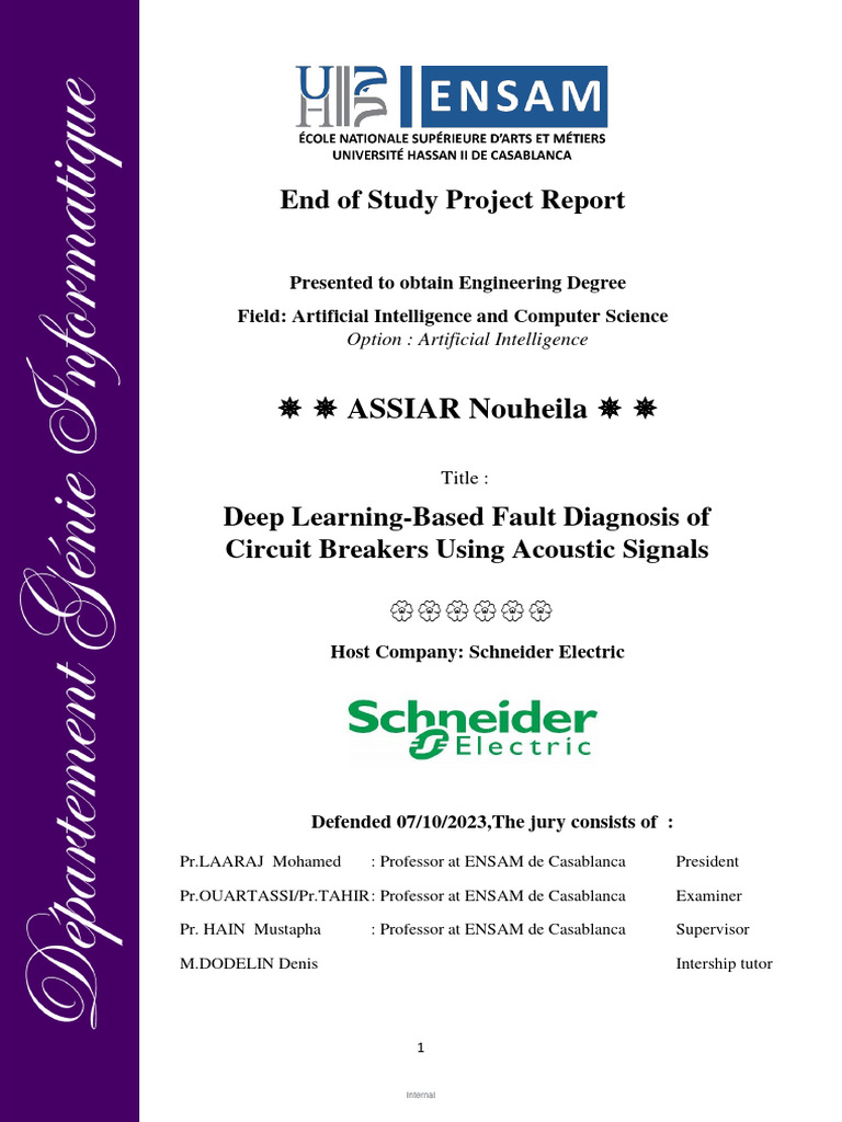 Report End of Studies | PDF | Artificial Neural Network | Cognitive Science