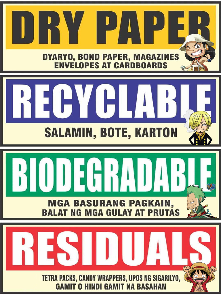 Basurahan Label OnePiece | PDF