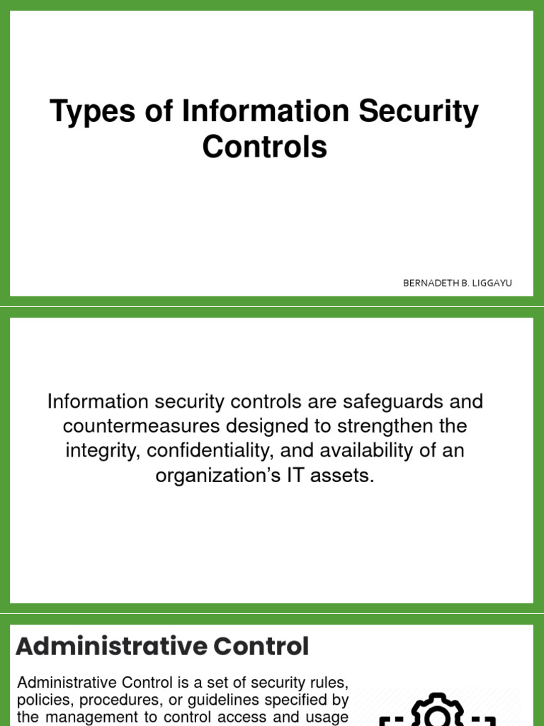 Module 4 Types of Security Control | PDF | Information Security | Security