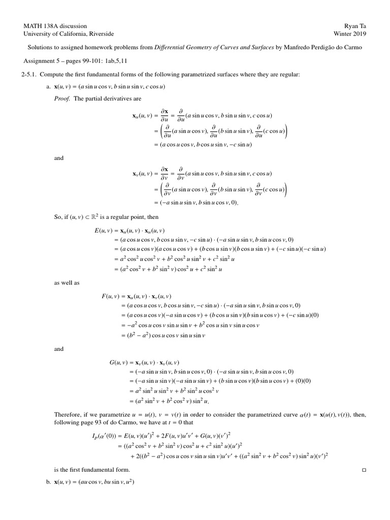 Differential Geometry of Curves and Surfaces by Manfredo Perdigão Do ...
