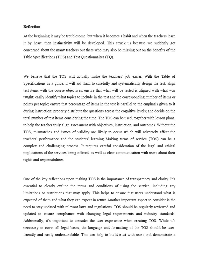 Educ 107 - Reflection | PDF | Usability | Psychological Concepts