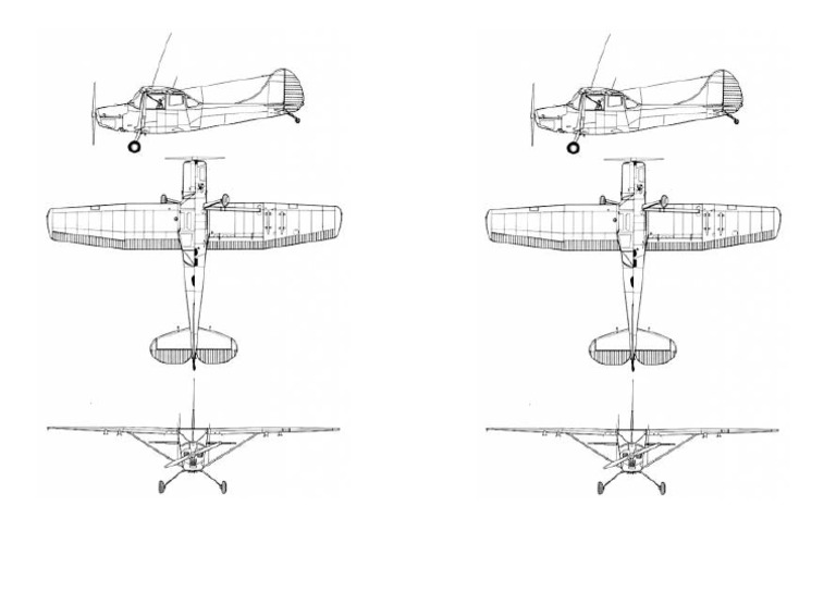Cessna - L - 19 - Bird - Dog Plan | PDF