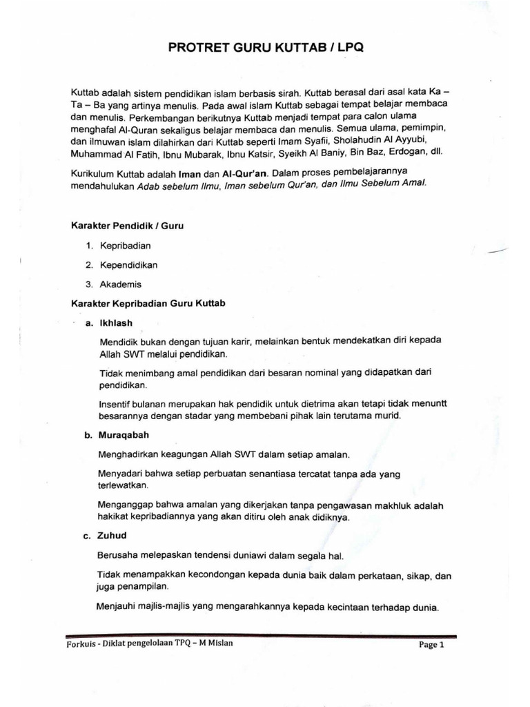 Potret Guru KTB | PDF