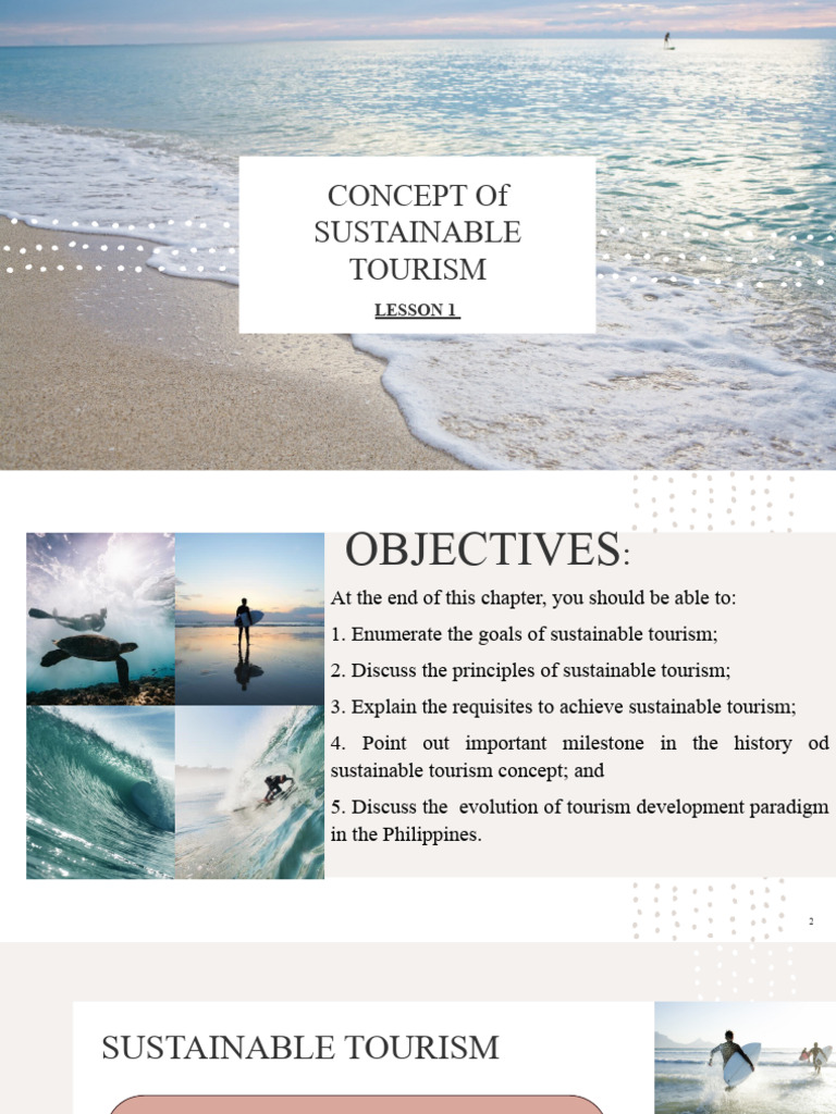 CONCEPT of SUSTAINABLE TOURISM | PDF | Sustainability | Tourism