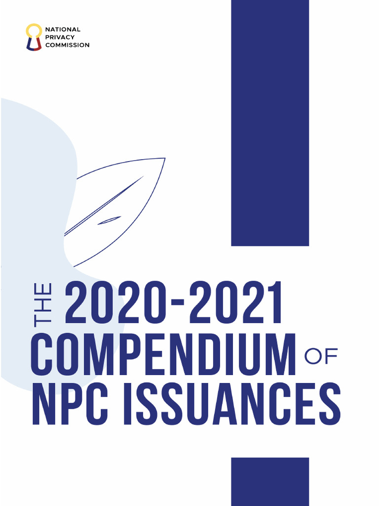 2021 NPC Data Privacy Compendium | PDF | Privacy | Audit