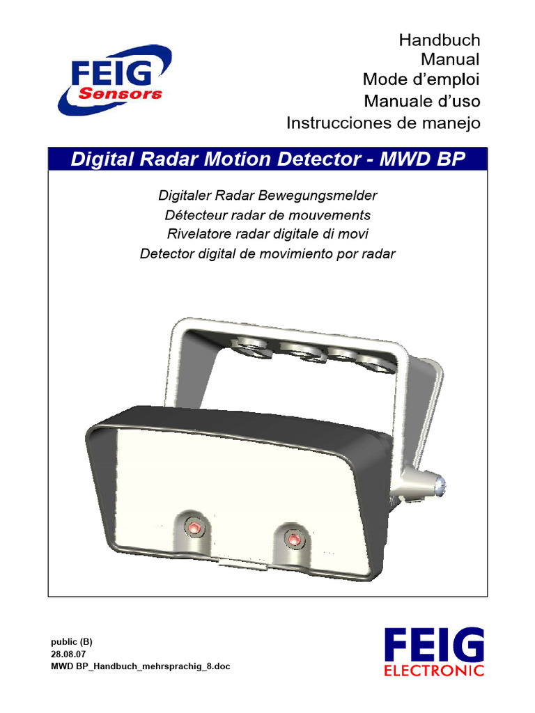 MWD BPC Feig Radar - English | PDF | Relay | Switch
