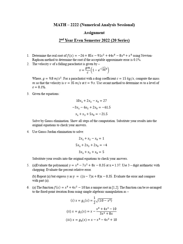 Math 2222 Assignment - 20 - Series (DKP and MMA) | PDF | Mathematics ...