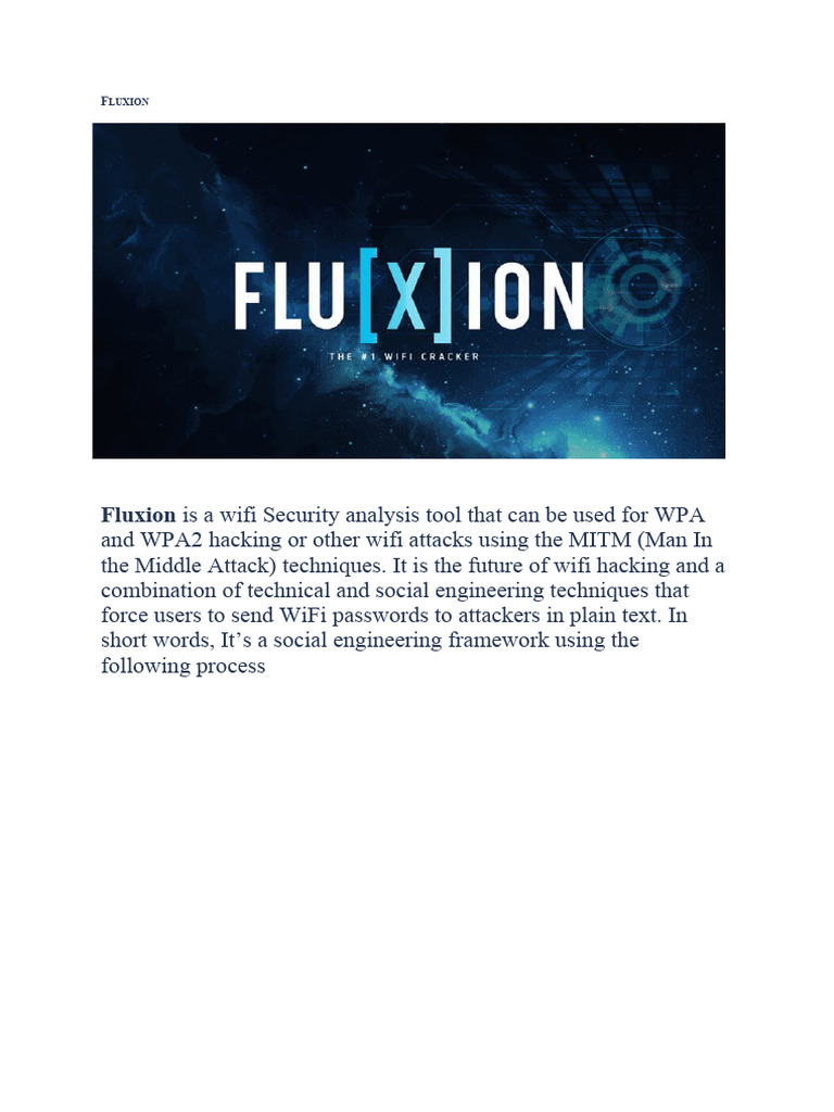 Fluxion | PDF | Wireless Access Point | Wi Fi