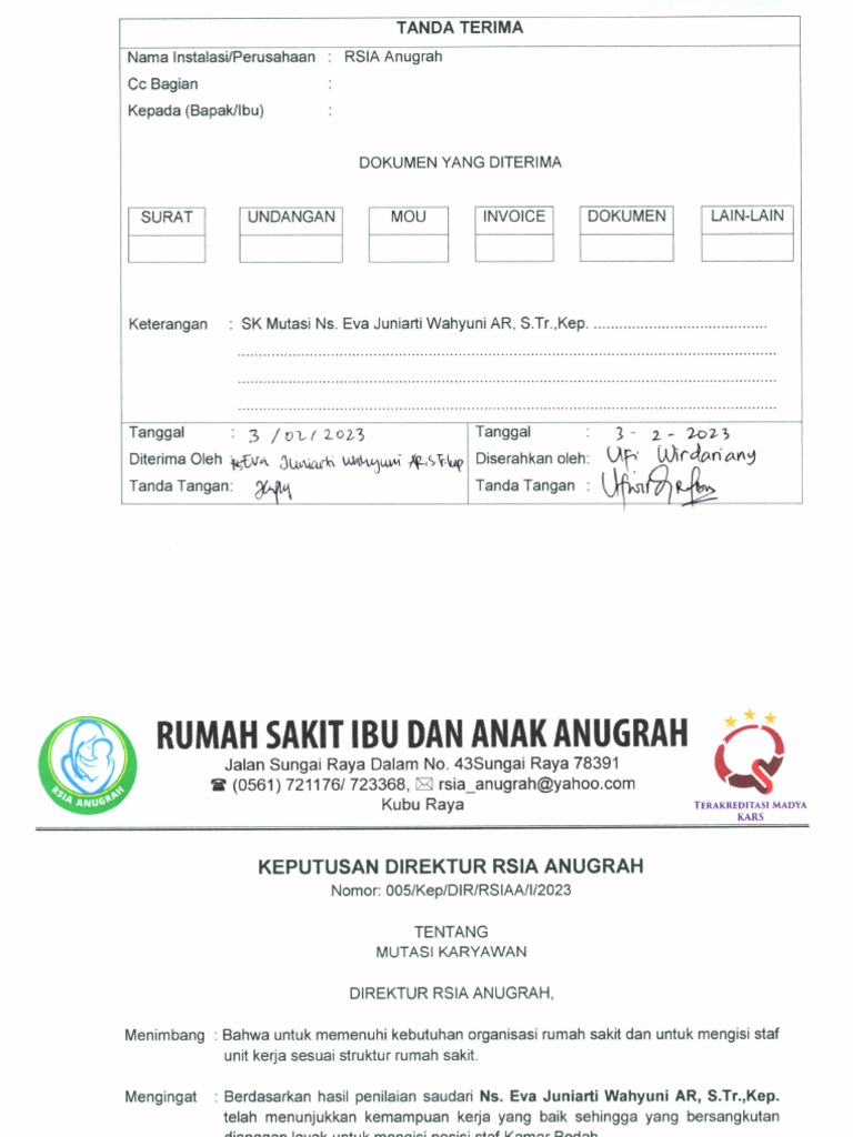 SK Mutasi | PDF