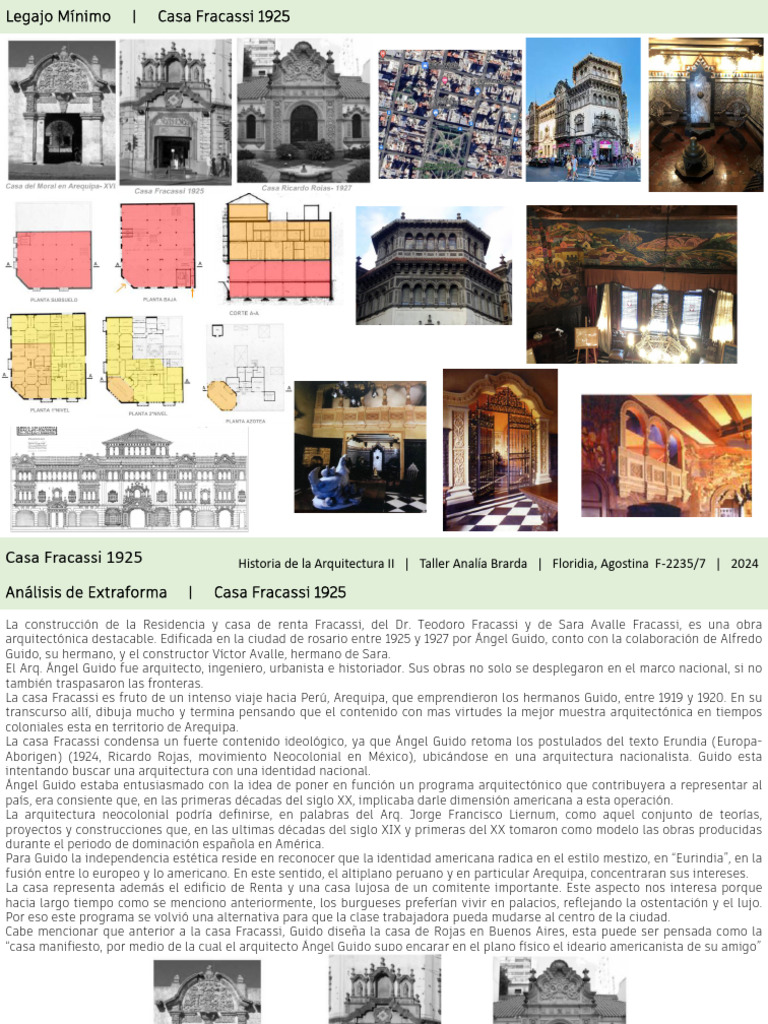 Casa Fracassi: Arquitectura Neocolonial en Rosario | PDF | Perú ...