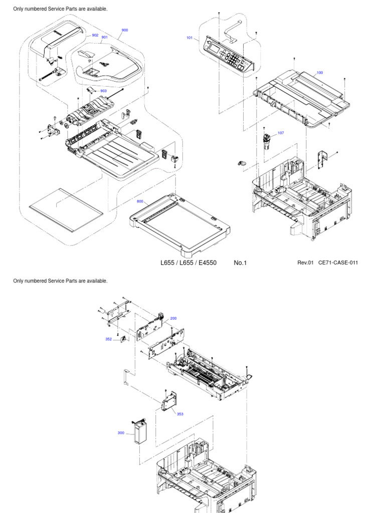L655 / L655 / E4550 No.1: Rev.01 CE71-CASE-011 | PDF