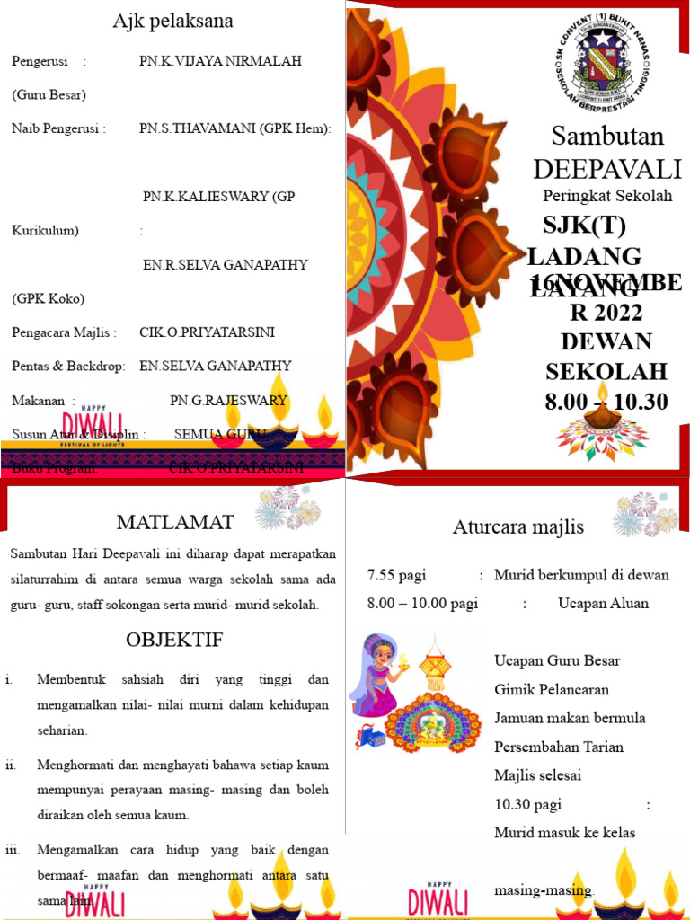 Buku Program Deepavali | PDF