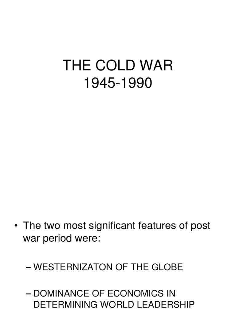 The Cold War | PDF | Cold War | Soviet Union