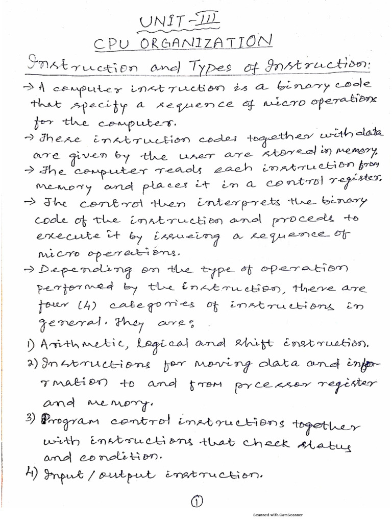 Co Unit Iii Part 1 | PDF