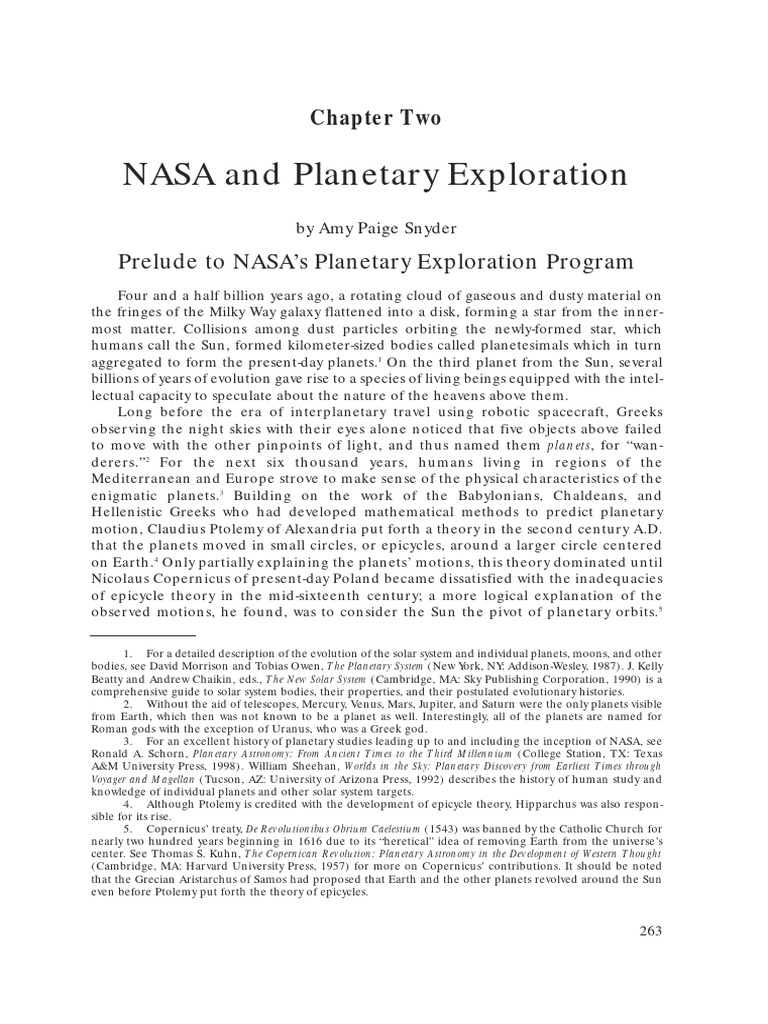 NASA and Planetary Exploration | PDF | Nasa | Planets