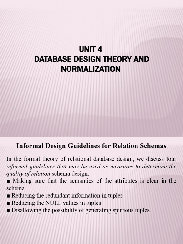 DBMS - Unit 4 | PDF | Relational Model | Cybernetics