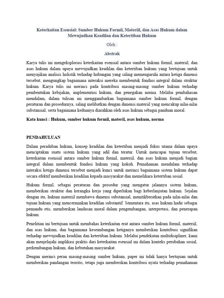 Paper Hukum | PDF | Politik | Hukum