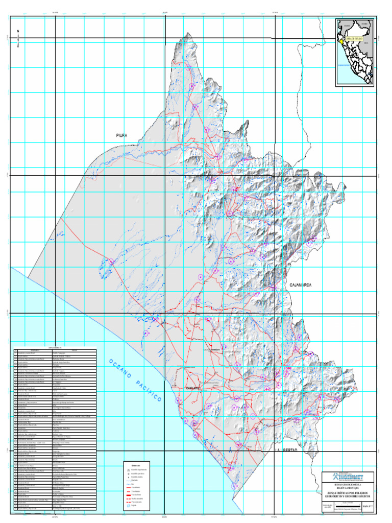C043-Mapa 7 Zonas Críticas Por Peligros Geológicos y Geohidrológicos | PDF
